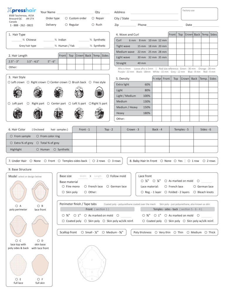 Order Instructions - Xpresshair